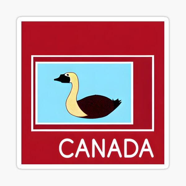 "Canadian Goose" Sticker for Sale by Blapu | Redbubble