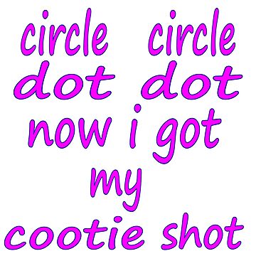 "cootie shot" Sticker for Sale by atreyu2017 | Redbubble