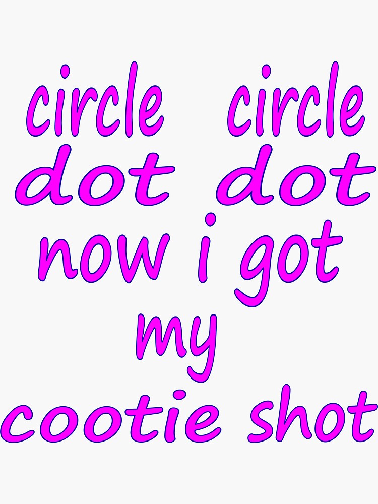 "cootie shot" Sticker for Sale by atreyu2017 | Redbubble