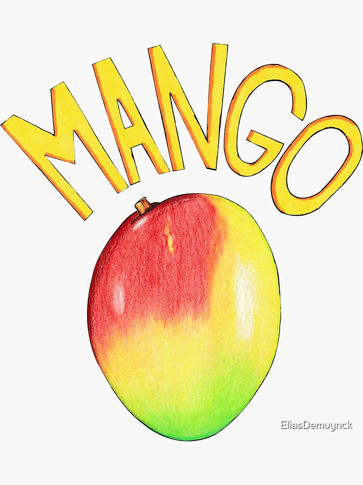 "mango" Sticker for Sale by EliasDemuynck | Redbubble