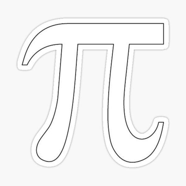 Maths Pi Symbol Sticker For Sale By Artesiakt Redbubble 