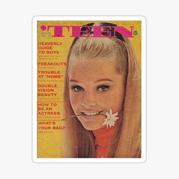 "vintage womens magazine aesthetic" Sticker for Sale by Lululashop ...