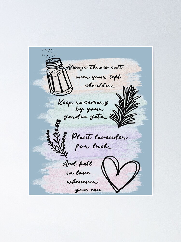 "Lineage Witches Family Curse Always Throw Spilled Salt Practical Magic ...