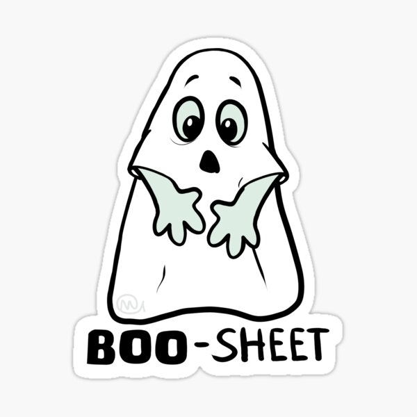 "Boo Sheet - Funny Halloween Ghost Meme" Sticker for Sale by ...