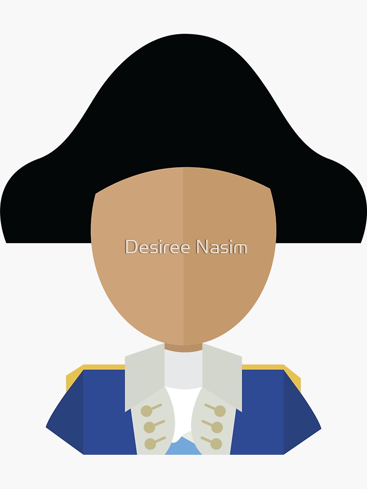 "George Washington" Sticker by msdesireenasim | Redbubble