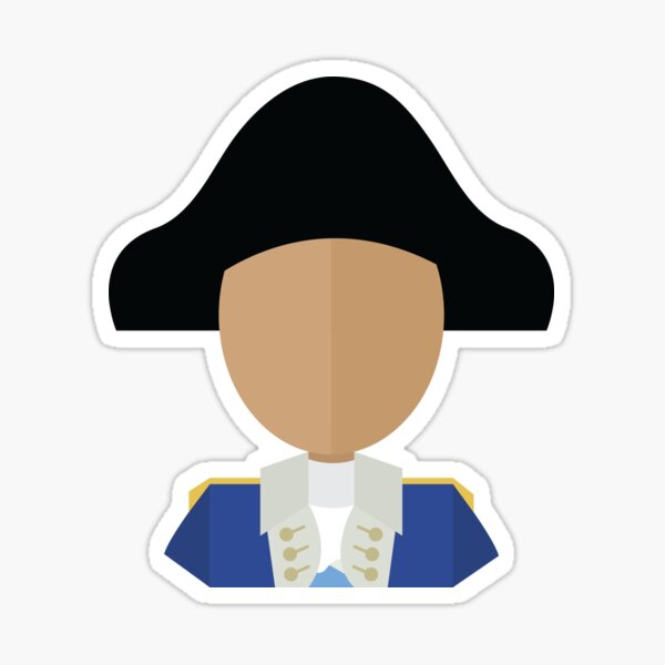 "George Washington" Sticker by msdesireenasim | Redbubble
