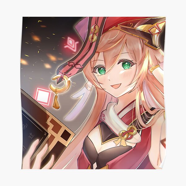 "Cute Yanfei Genshin Impact" Poster for Sale by olivialewis23 | Redbubble