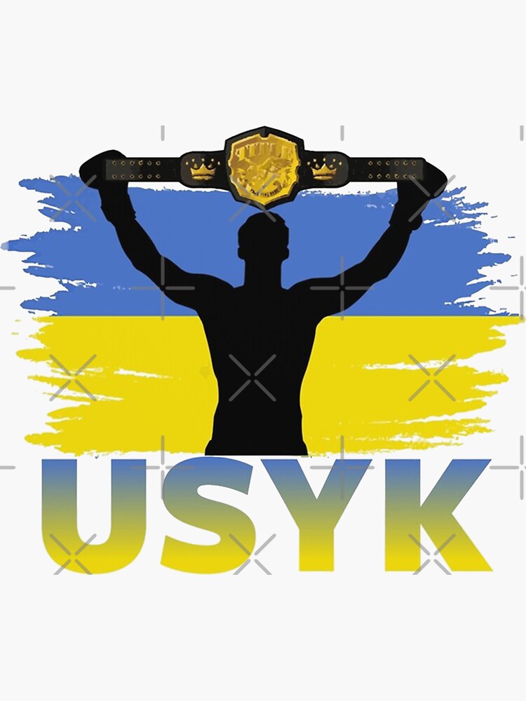 Pegatina «Oleksandr Usyk a Oleksandr Usyk a Oleksandr Usyk» de Jajaer ...