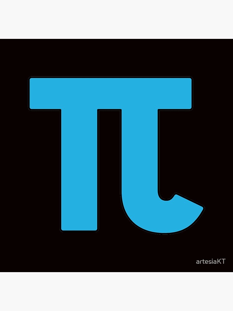 "Pi Maths Symbol " Poster for Sale by artesiaKT | Redbubble