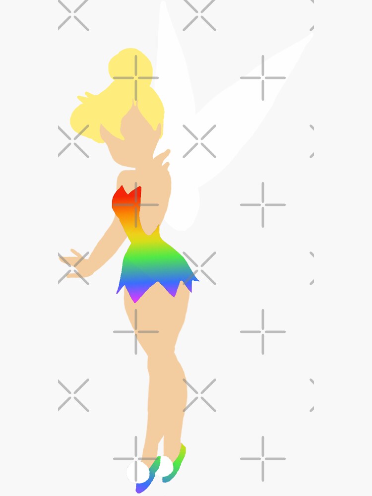 "twinkerbell pride sticker" Sticker for Sale by nerfie | Redbubble
