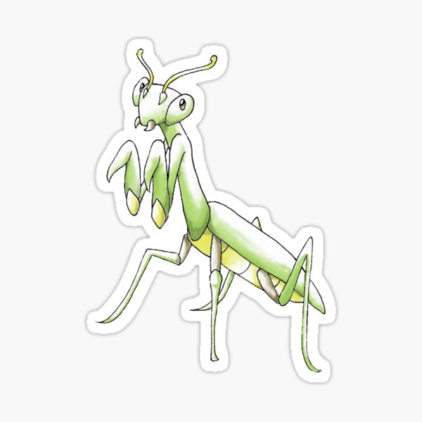 "AnimalDEX Praying Mantis" Sticker for Sale by AnimalDEX | Redbubble