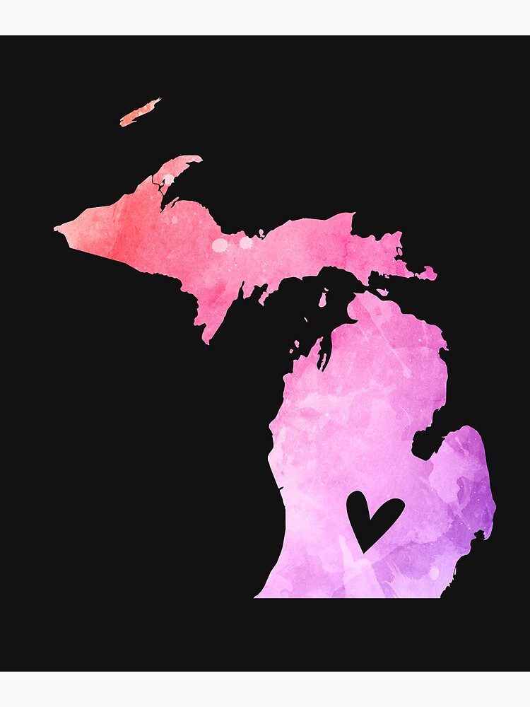 "Michigan Pink" Poster for Sale by Phoenix23 | Redbubble