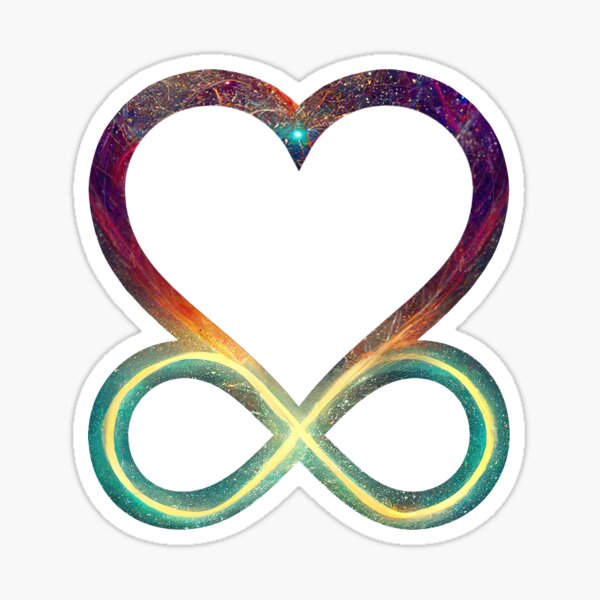 "Love you to Infinity Symbol" Sticker for Sale by ChasmicArt | Redbubble
