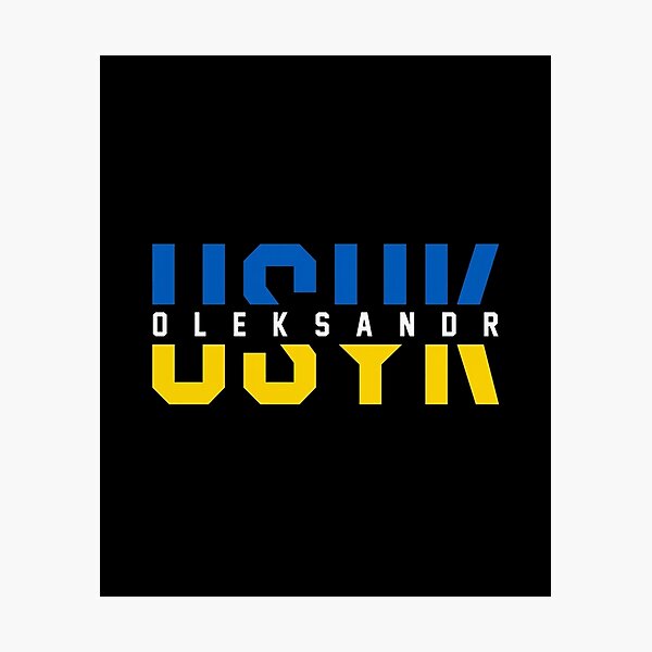 "Oleksandr Usyk a Oleksandr Usyk a Oleksandr Usyk" Photographic Print ...