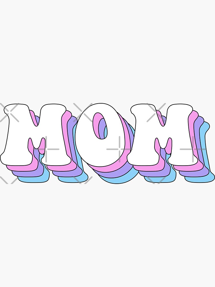 Mama Rainbow Sticker Mothers Day Ts Mama Stickers Mom Life