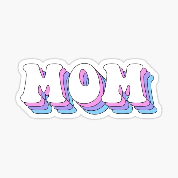 "mama rainbow Sticker, mothers day gifts, mama stickers, Mom Life ...