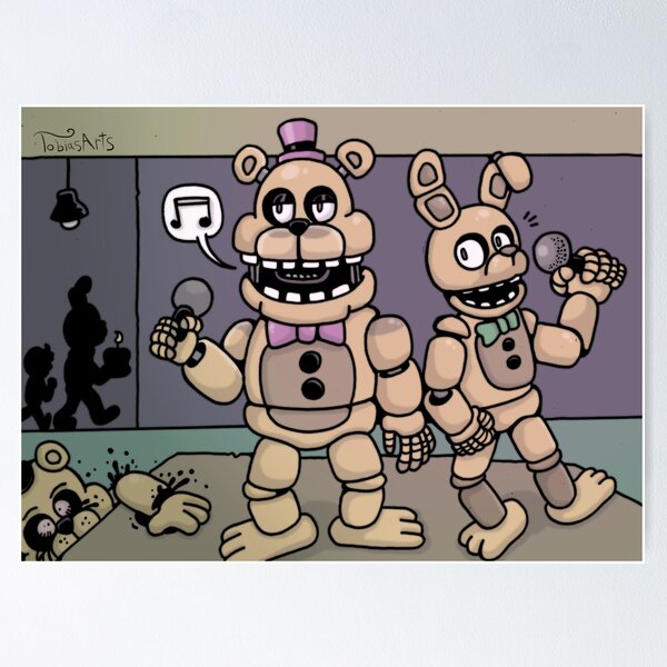 "Fredbear and Springbonnie" Poster for Sale by TobiasArts | Redbubble
