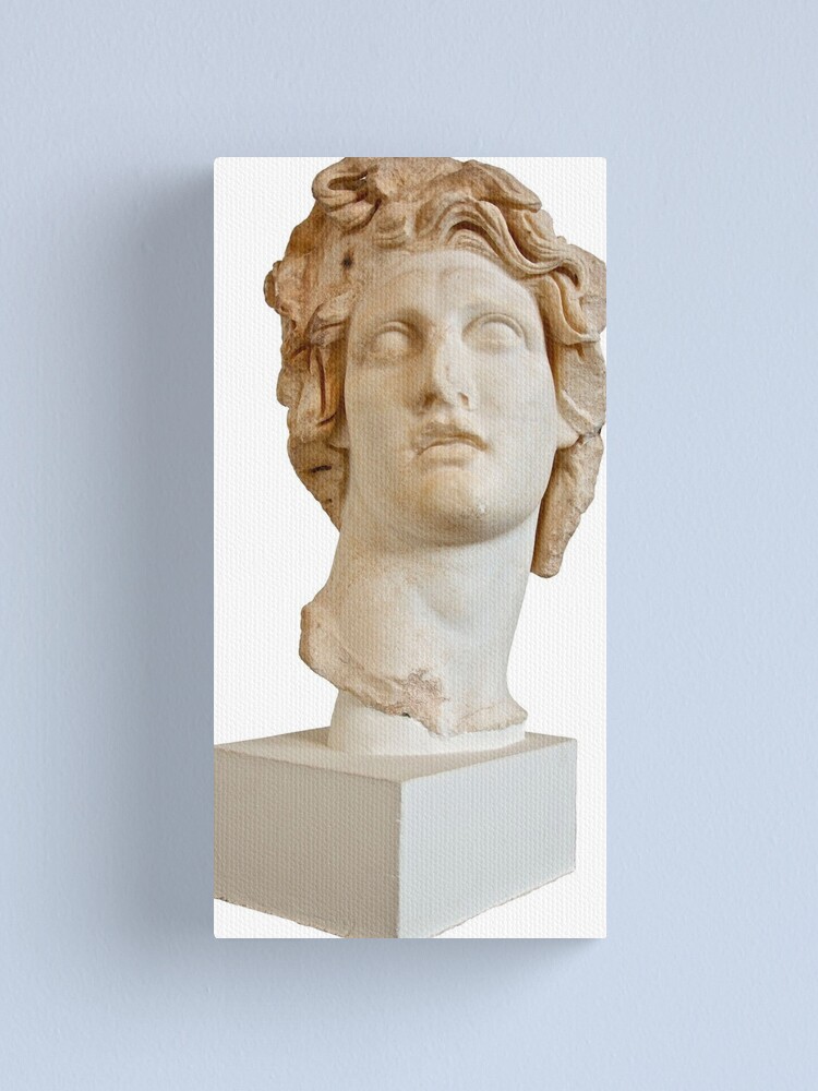 "Vaporwave Macintosh Plus 420 Statue" Canvas Print by hailtothethief ...