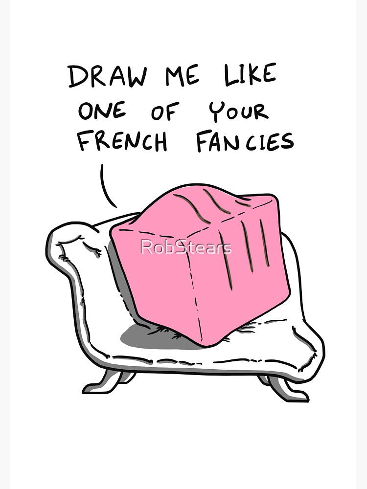 "French Fancy" Sticker by RobStears | Redbubble