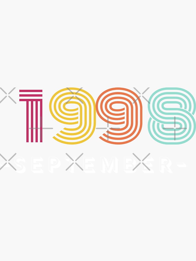 "Legend Since September 1998" Sticker for Sale by byrne-ma | Redbubble