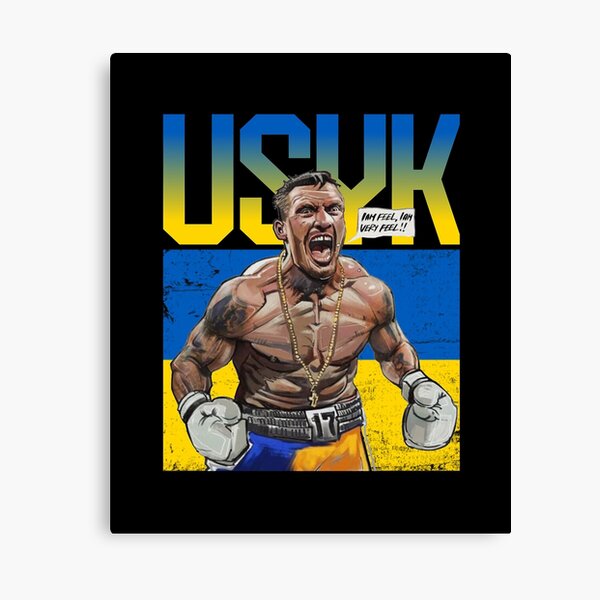 "Oleksandr Usyk a Oleksandr Usyk a Oleksandr Usyk" Canvas Print for ...