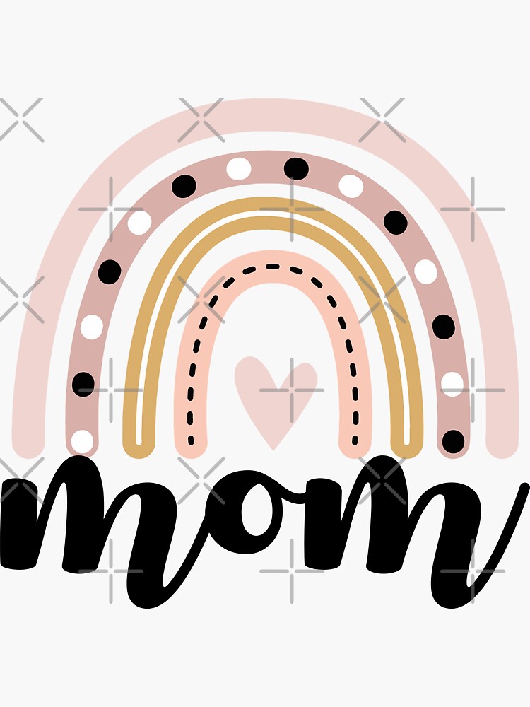 Mama Rainbow Sticker Mothers Day Ts Mama Stickers Mom Life
