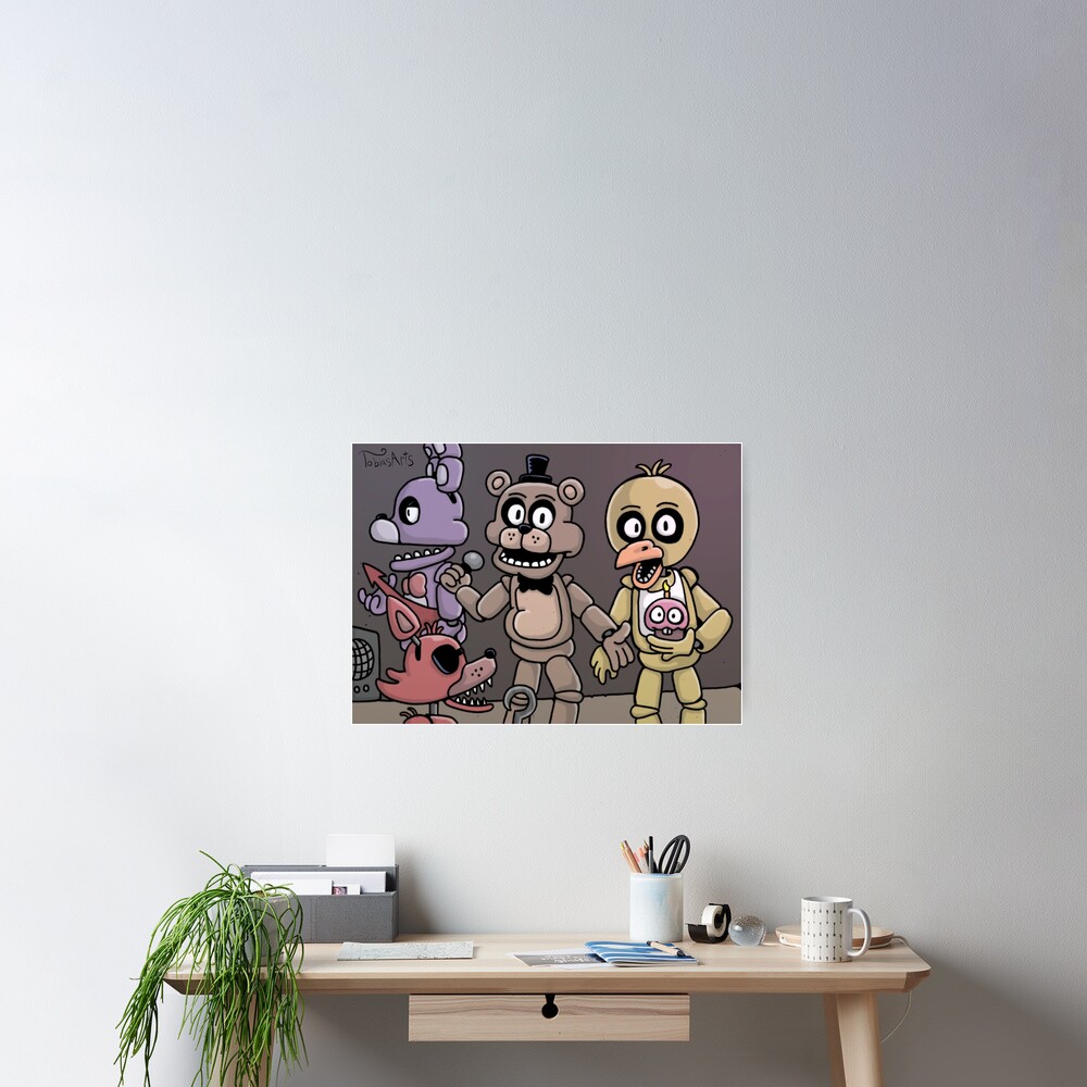 "FNaF 1 Stage" Poster by TobiasArts | Redbubble
