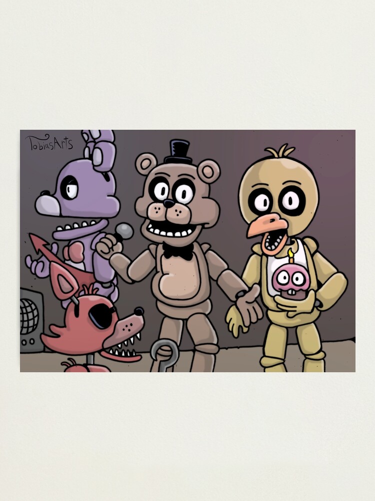 "FNaF 1 Stage" Photographic Print by TobiasArts | Redbubble