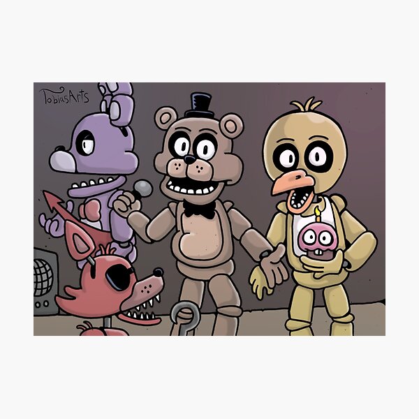 "FNaF 1 Stage" Photographic Print by TobiasArts | Redbubble