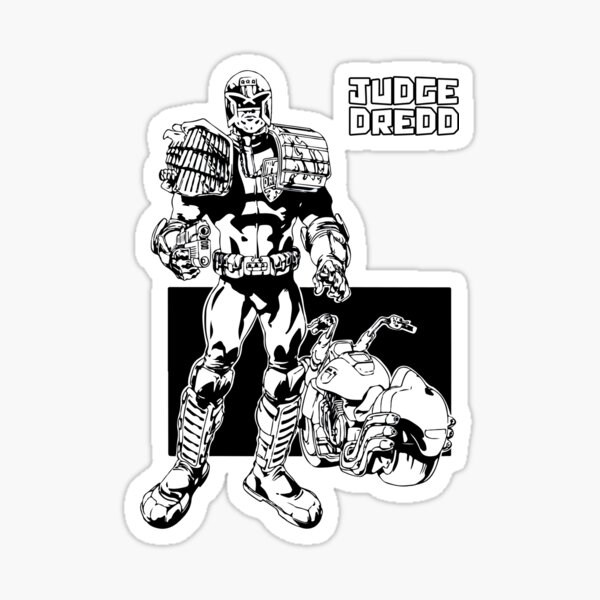 "Judge Dredd Merch" Sticker for Sale by xxXVintageXxx | Redbubble
