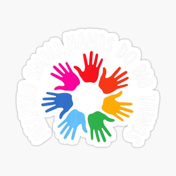 "Helping Small Hands Do Big Things Pediatric Ot" Sticker for Sale by ...