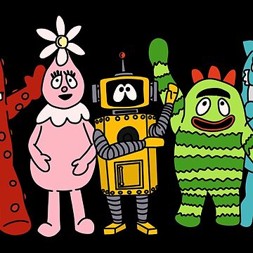 "Yo Gabba Gabba Muno, Foofa, Plex, Brobee, and Toodee Fan Art" Shower ...