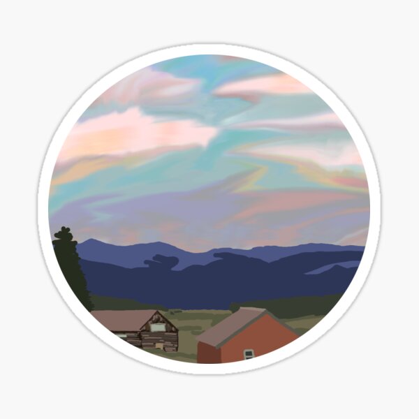 "Mountain Range" Sticker for Sale by frannyevve | Redbubble