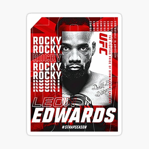 "Leon Rocky Edwards Comfortable " Sticker for Sale by Buggabow | Redbubble