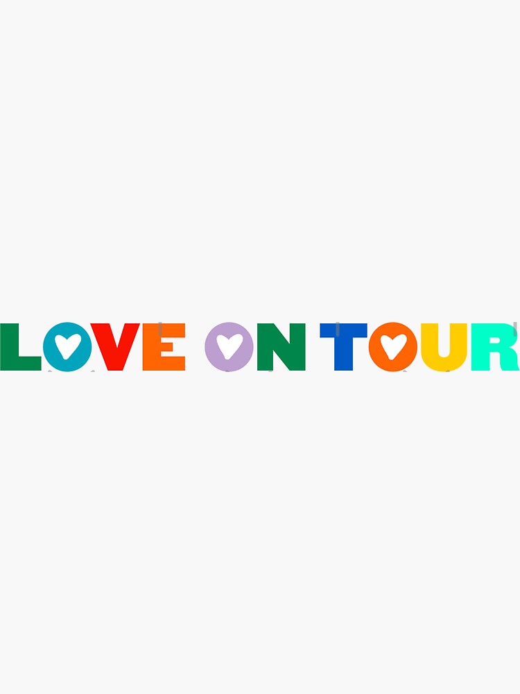 "New Love on Tour" Sticker for Sale by shopcrittemi | Redbubble