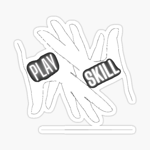 "play skill" Sticker for Sale by Denzel002 | Redbubble