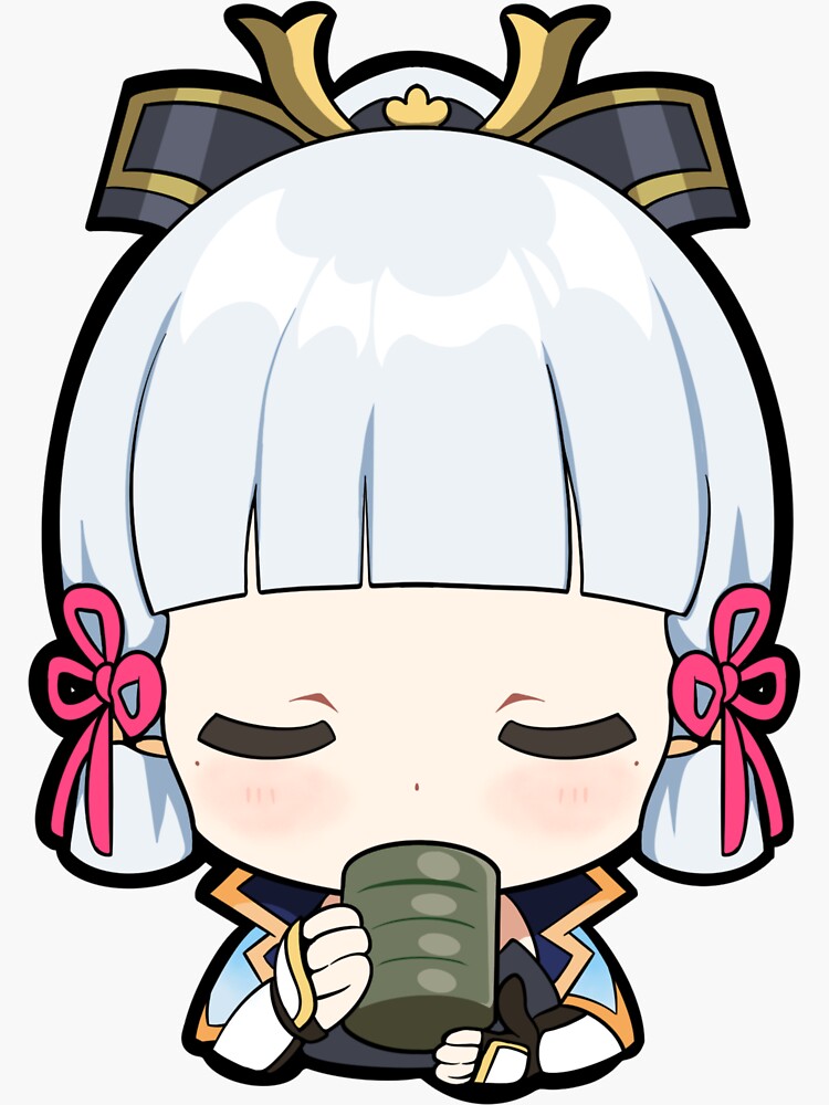 " GENSHIN IMPACT AYAKA CHIBI 4" Sticker for Sale by Oblivioncrtv ...