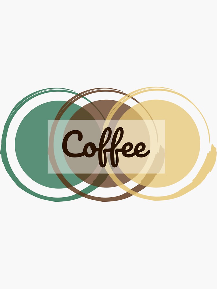 "Coffee Logo" Sticker for Sale by stepsandstones | Redbubble