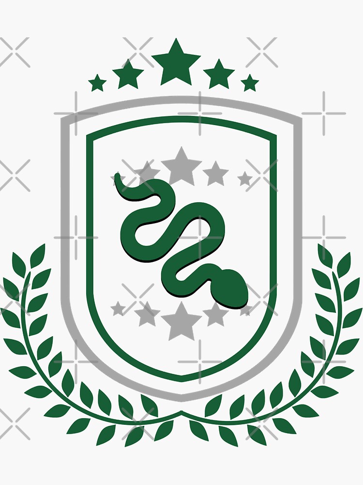 "Lineage Witches Family Curse Snake Star Emblem Retro" Sticker for Sale ...
