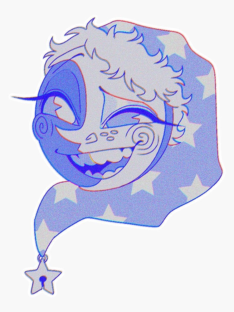 "Moondrop design" Sticker for Sale by paperbones | Redbubble