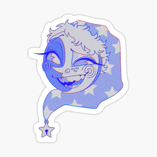 "Moondrop design" Sticker for Sale by paperbones | Redbubble