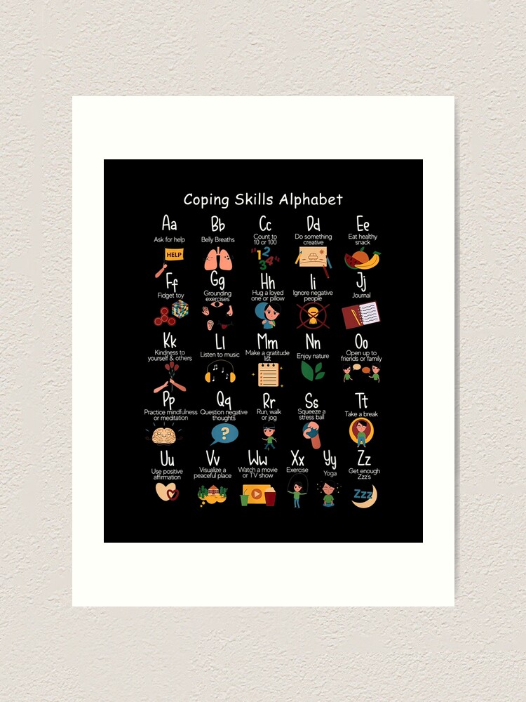 "Coping Skills Alphabet , School Counselor , Mental Health , Counselor ...