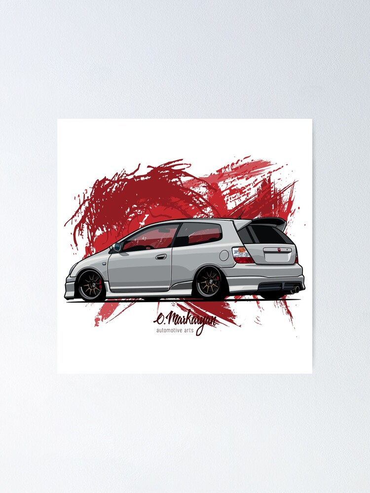 "Civic EP3" Poster for Sale by OlegMarkaryan | Redbubble