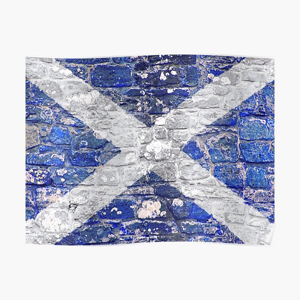"Saltire Stone" Poster by StuartFellowes | Redbubble