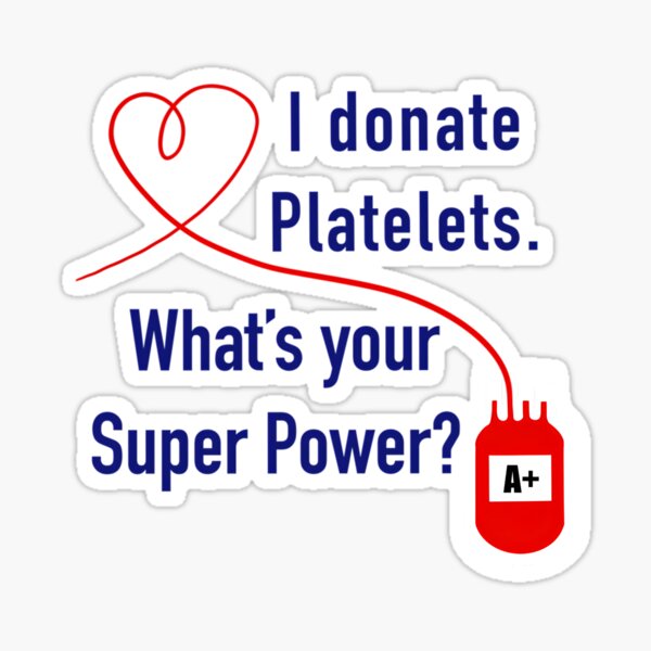 "Platelets Super Power Shirt Classic " Sticker for Sale by ...