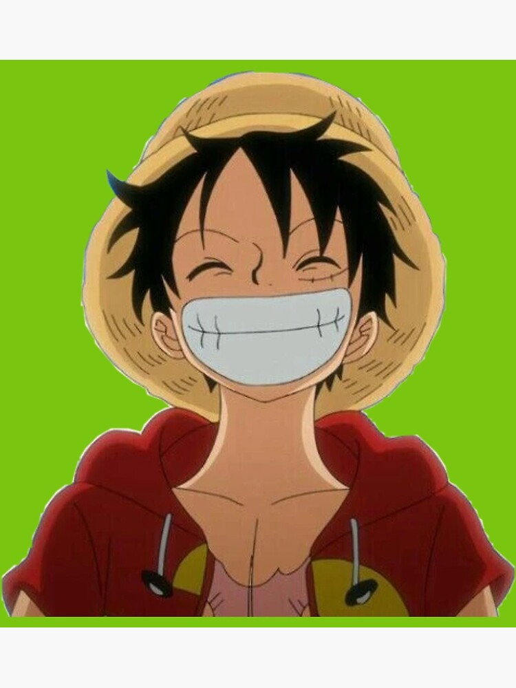 "Luffy Smiling One Piece" Poster for Sale by boscioguidena | Redbubble