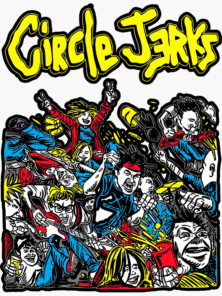"Circle Jerks" Sticker for Sale by TamtamTown | Redbubble