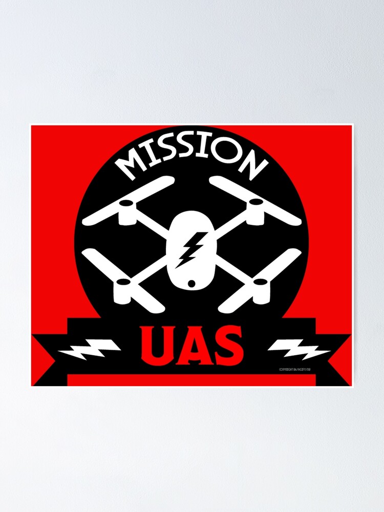Poster « UAS Drone - Système aérien sans pilote - UAV Pilote de ...