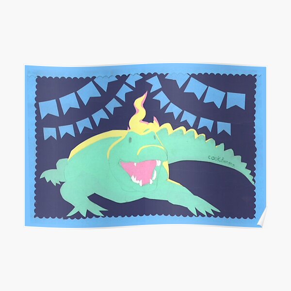 "Reptile June theme art yacare caiman" Poster for Sale by CookuBanana ...