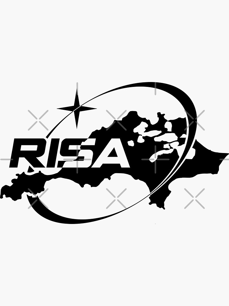 "Rottnest Island Space Agency (RISA) Logo Black" Sticker for Sale by ...